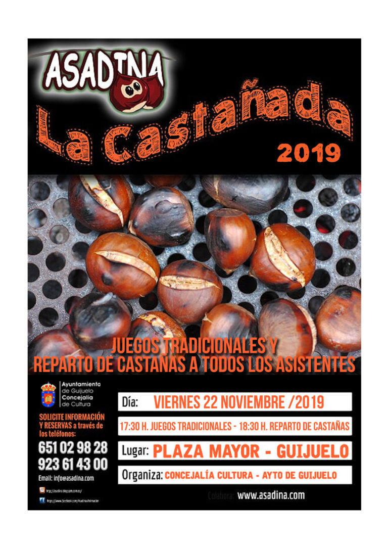 LA TRADICIONAL CASTAÑADA SE CELEBRA ESTE VIERNES 22 EN LA PLAZA MAYOR